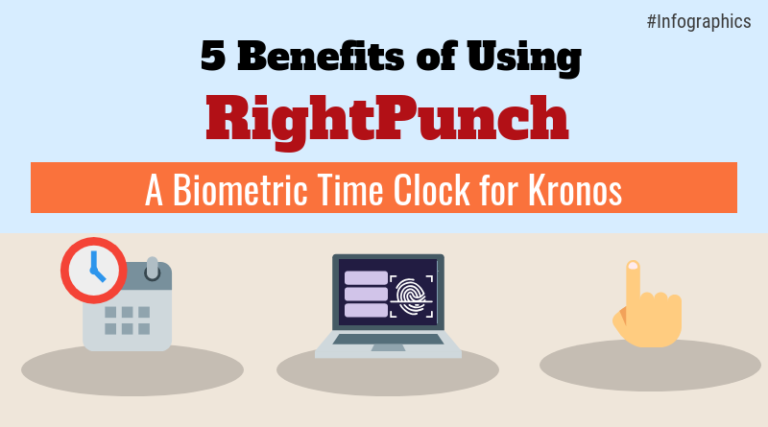 Infographics: 5 Benefits of Using Biometric Time Clock for Kronos