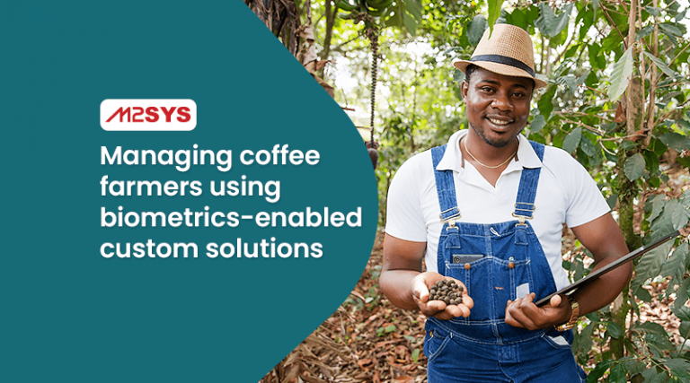 Managing coffee farmer using biometrics enabled custom solutions