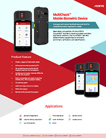 Brochures for Biometric Handheld H5